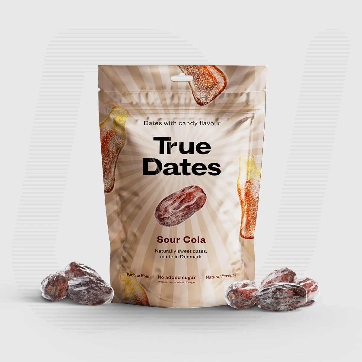 TRUE DATES daktyle Sour Cola 100g - - odzież rowerowa BIKEWAY